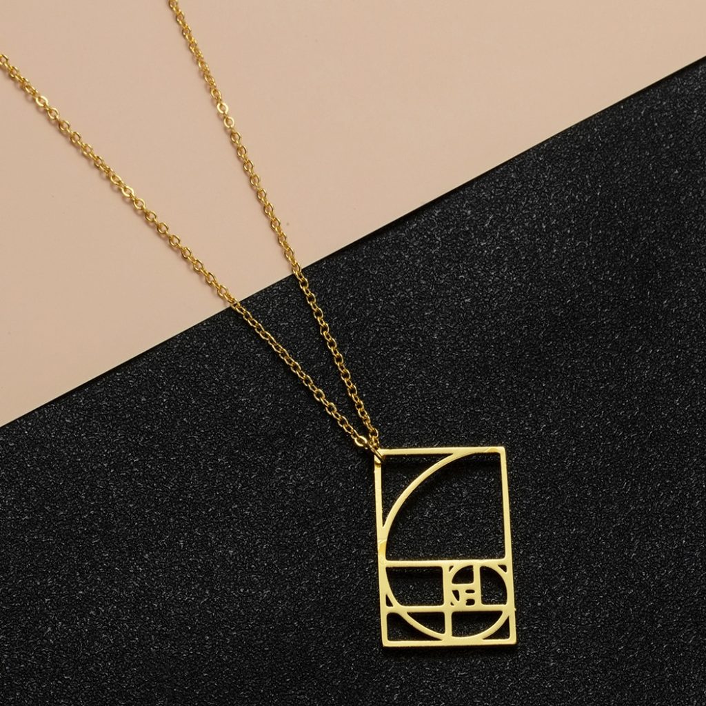 Fibonacci Golden Spiral Necklace ⋆ Stellar Skeleton 💀