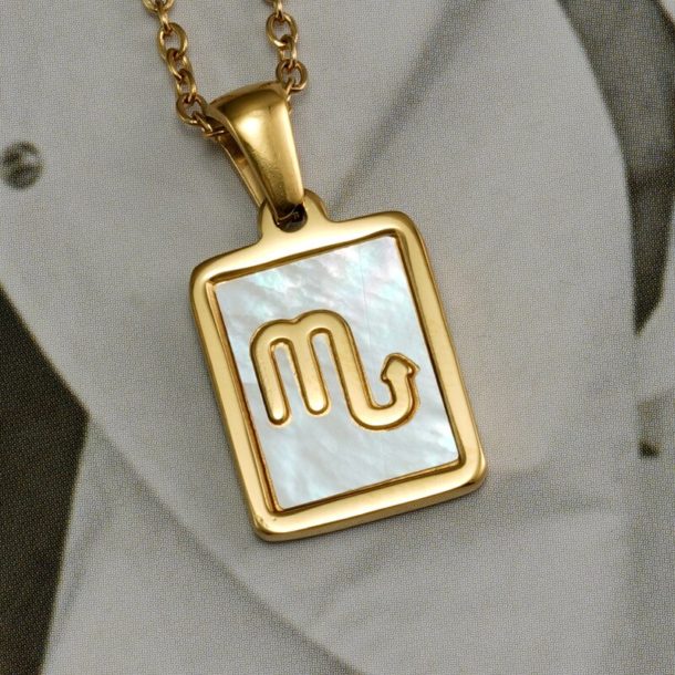 Pearlescent Zodiac Sign Necklace ⋆ Stellar Skeleton 💀