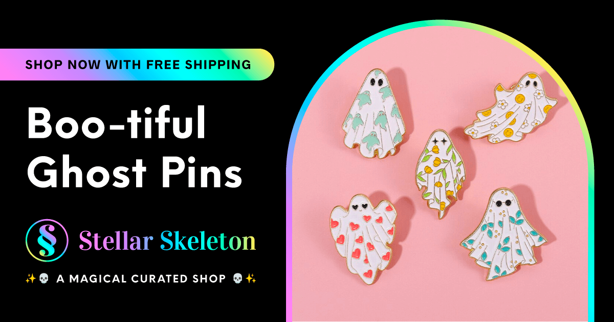 Boo-tiful Ghost Pins ⋆ Stellar Skeleton 💀